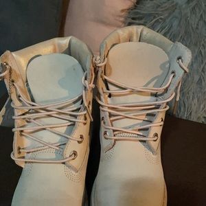 Timberland | Shoes | Soft Pink Steel Toe Leather Timberlands | Poshmark